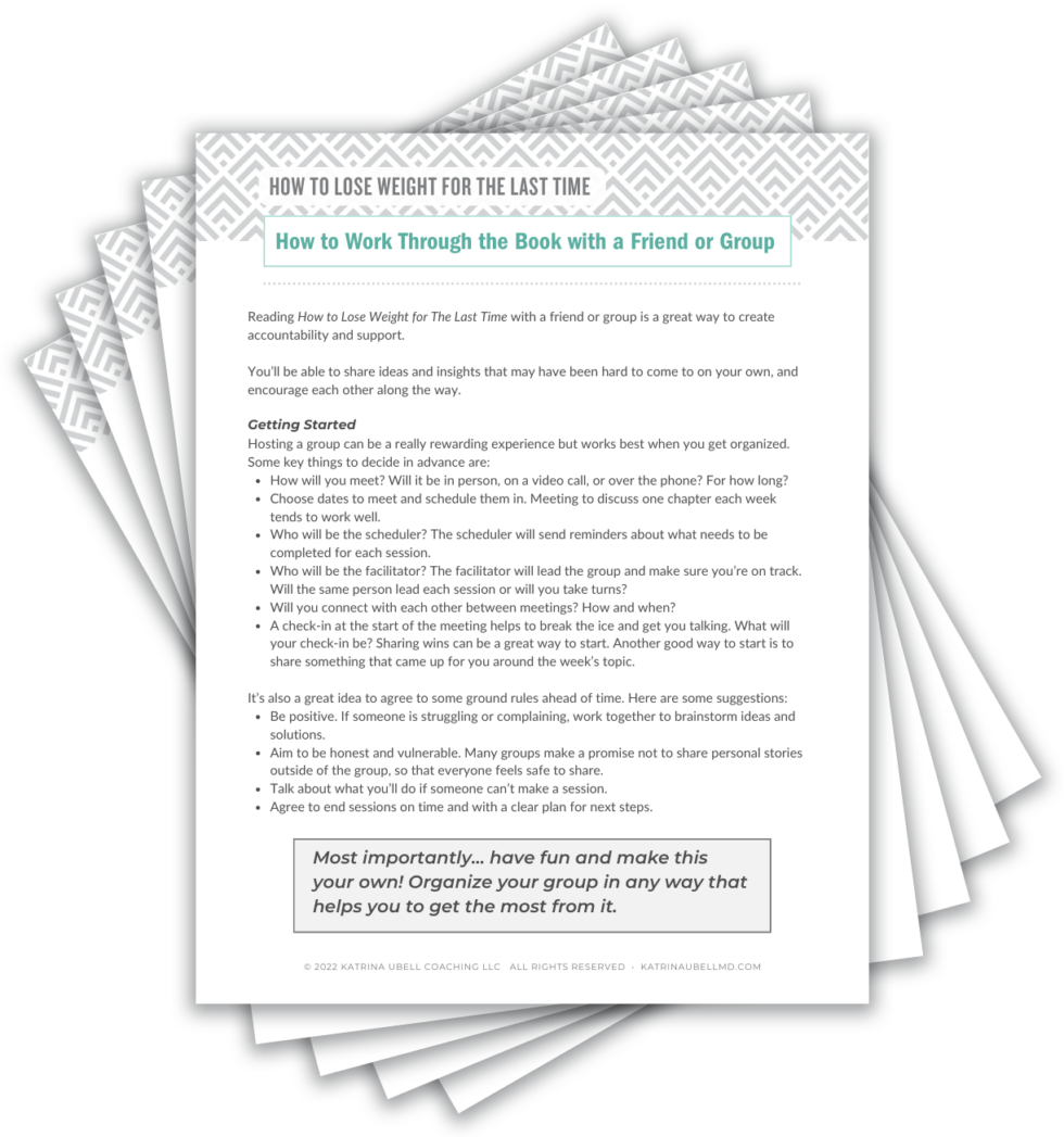 Book Resources Thank You | Katrina Ubell, MD